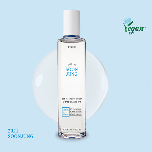 Etude House - Soon Jung pH 5.5 Relief Toner 200mL – KIM BEAUTY WAREHOUSE