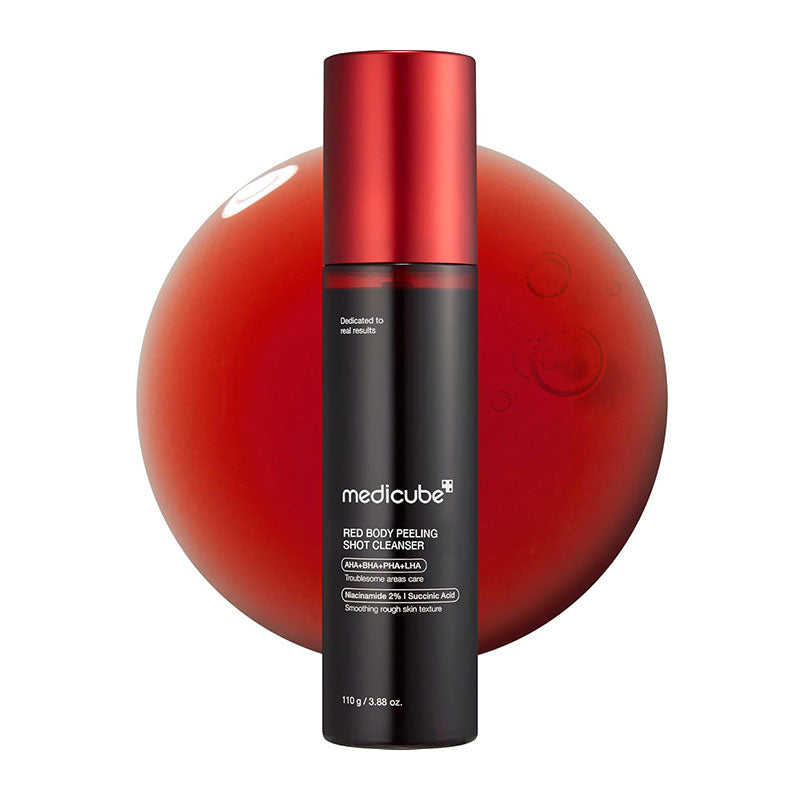 Medicube Red Acne Body Peeling Shot 110g – KIM BEAUTY WAREHOUSE
